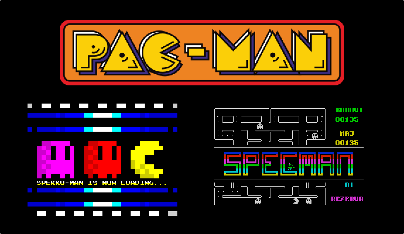 Лучшие клоны «Пакмана» на ZX Spectrum: Spekku-man, Pac-Man Emulator и ...