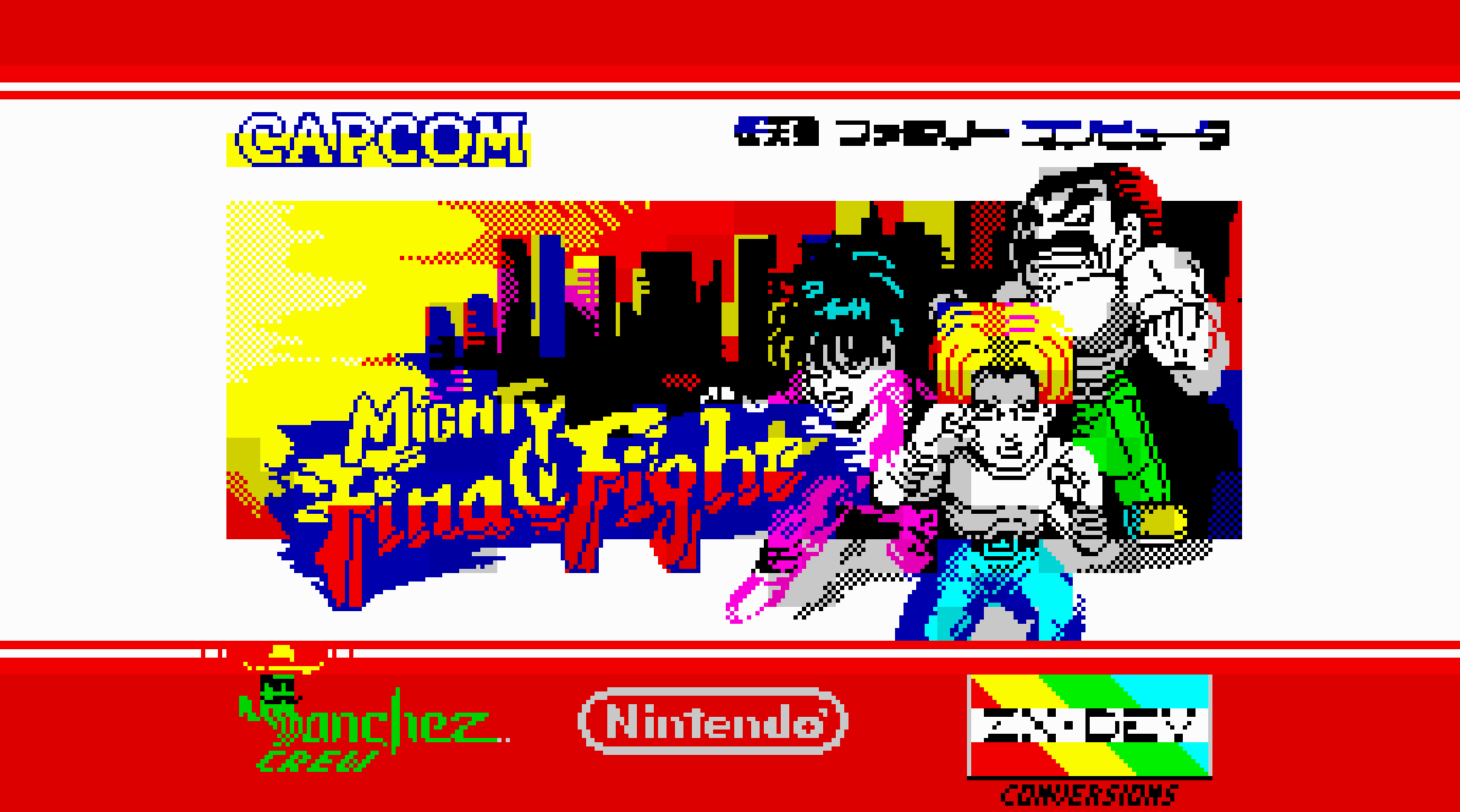 Mighty Final Fight — демейк битемапа для ZX Spectrum от автора Castlevania